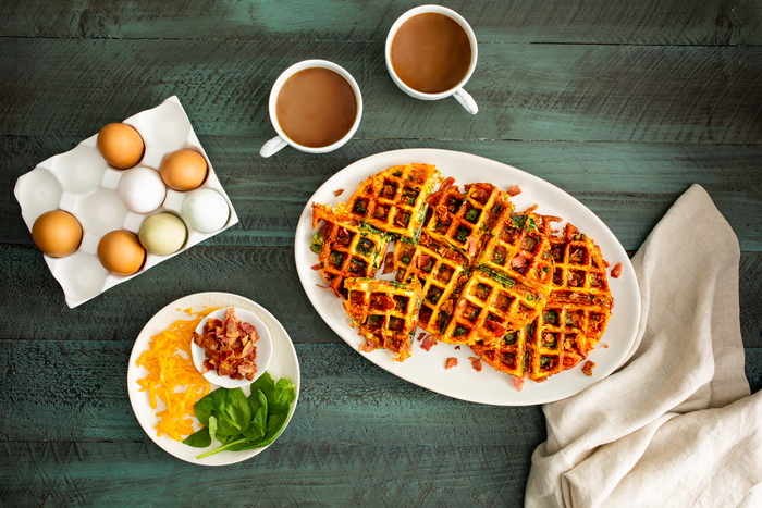 Turkey Bacon Savory Waffles | Butterball